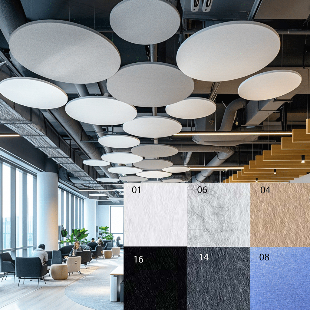 Akoestische plafondpanelen - Plafond isolatie geluid - Perfect Acoustic